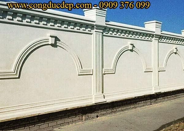 Mẫu hàng rào đẹp, tường rào đẹp đơn giản, thanh lịch, sang trọng