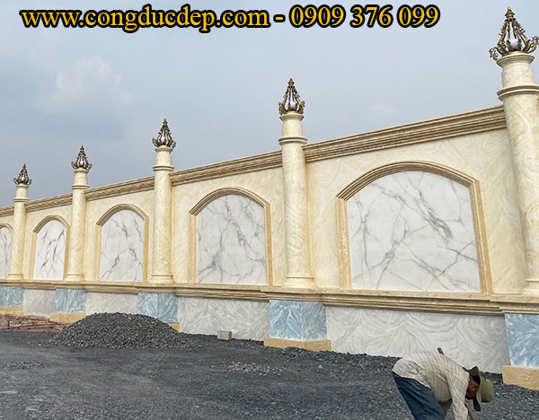 Mẫu hàng rào đẹp, tường rào đẹp đơn giản, thanh lịch, sang trọng